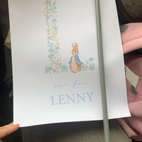 Peter Rabbit Fingerprint Tree Print Beatrix Potter Print Peter Rabbit ...