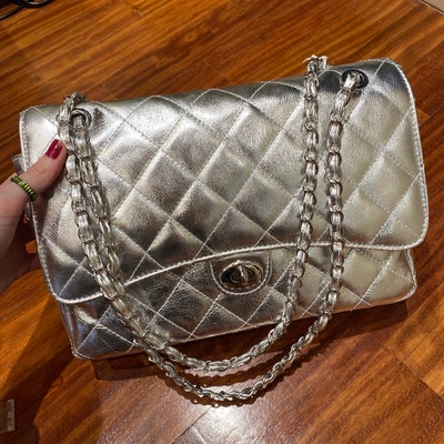 Classic Style XL DIAMONDS Genuine Leather Shoulder Bag - Etsy