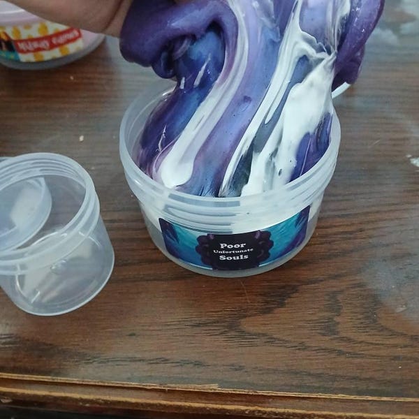 North Sea Slime, Inspired by North Sea Tok Trend, Coated Clear Slime ...