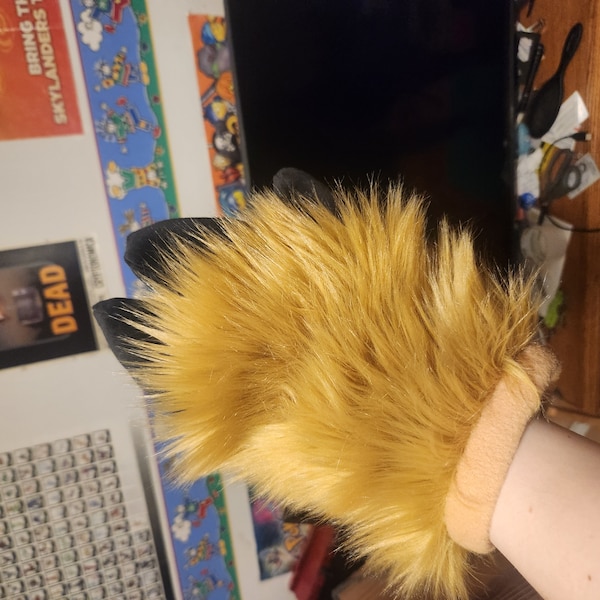 Furry Custom Plush Fursuit Hand Paws - Deer, Dino & Protogen - 1 Pair ...