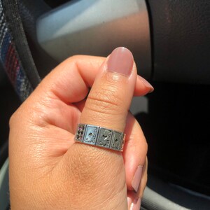 Playing Card Ring, Poker Ring, Womens Ring, Mens Ring, Stainless Steel ...