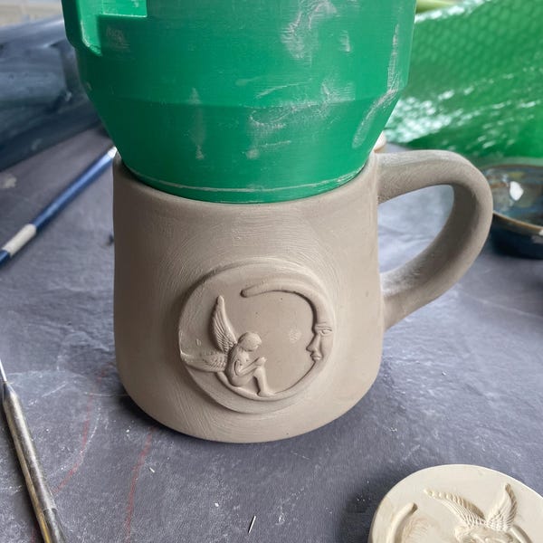 OS Clay With Celtic Design Owl Face Press Mold Relief Mold or Sprig ...