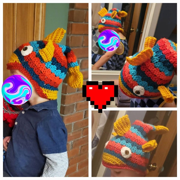 Crochet Fish Hat Pattern and Tutorial - Etsy