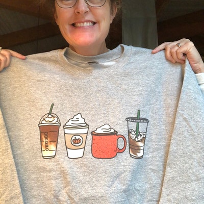 Fall Coffee Sweatshirt, Unisex Fall Pullover, Pumpkin Spice Sweatshirt ...