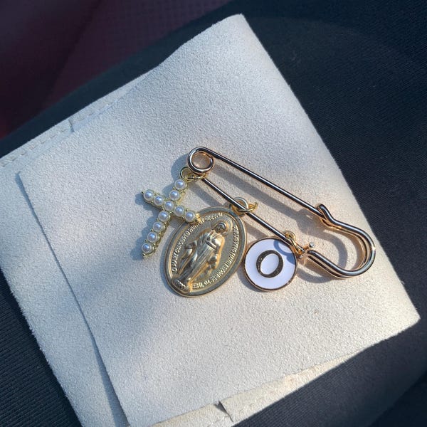 Catholic Baby Gift, Protection Pin, Godmother Pin, Baptism Gifts ...