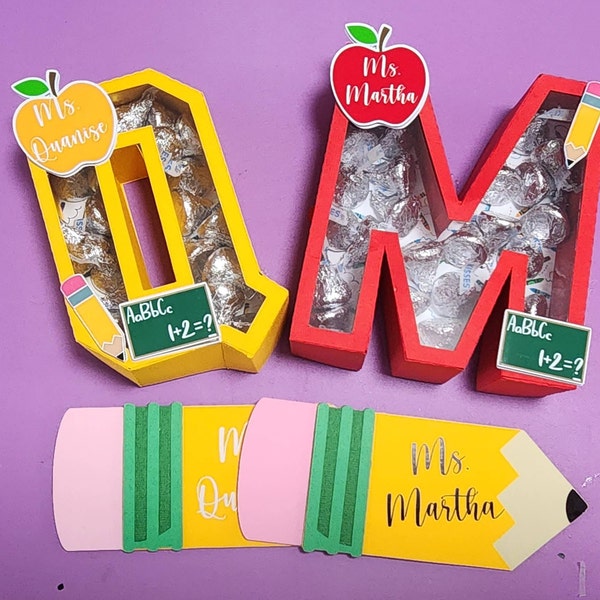 3D Alphabet Box Svg, 3D Letters Alphabet SVG Templates, A-Z Letter 3D ...