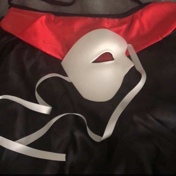 Men’s Black and Red Volto Masquerade Mask for Halloween, Costume ...