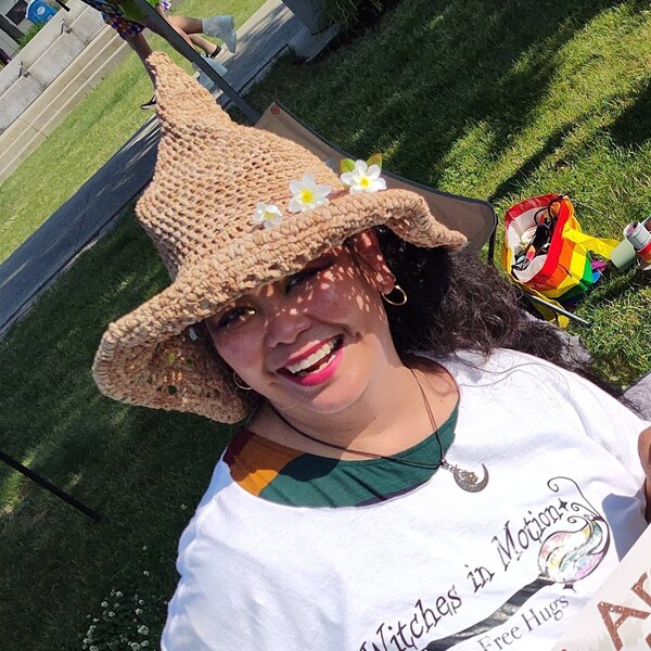 Starry Night Cowl Hood, Colorful Witchy Hoodie, Traveler Witches ...