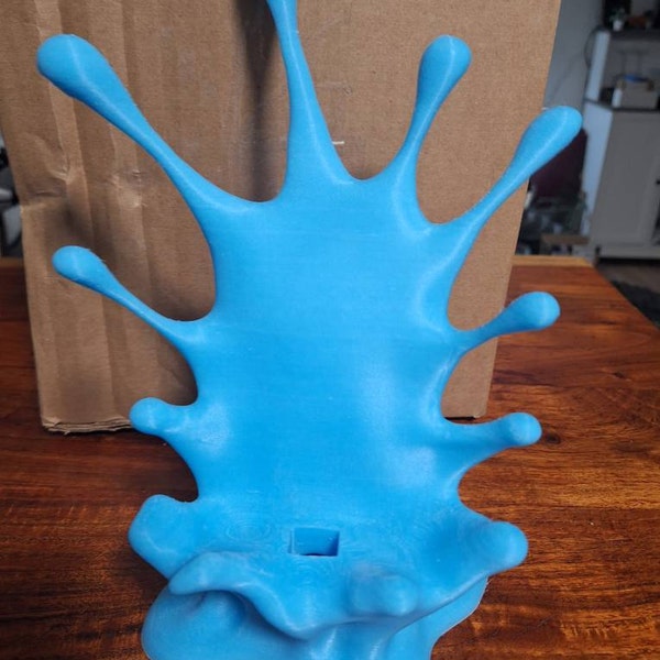 Water Splash Phone Holder – 3D Printed Desk Stand, Unique Smartphone ...