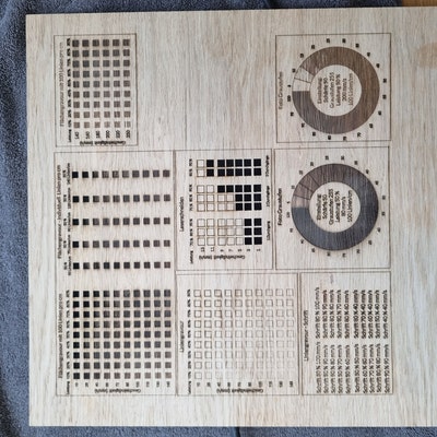 Lightburn Xtool D1 and Pro Grids Full Work Surface Grids 400x400 Guide ...