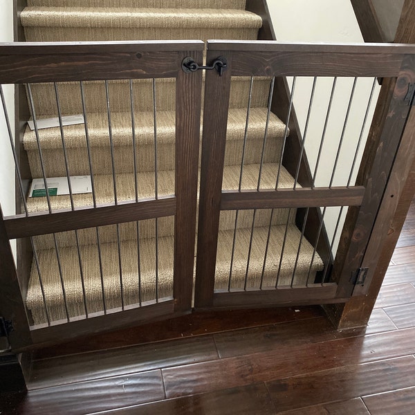 Double Door Dog Gate, Pet Gate, Baby Gate Room Divider | WG004 - Etsy