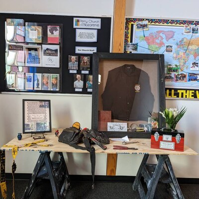 Red Toolbox Human Funeral Cremation Urn With Personalized Plaque ...