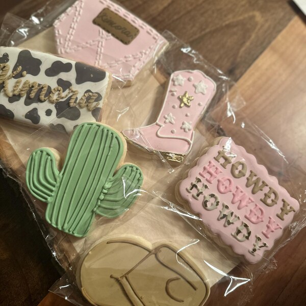Rodeo Baby Shower Cookies First Rodeo Cowboy Western Cookies - Etsy