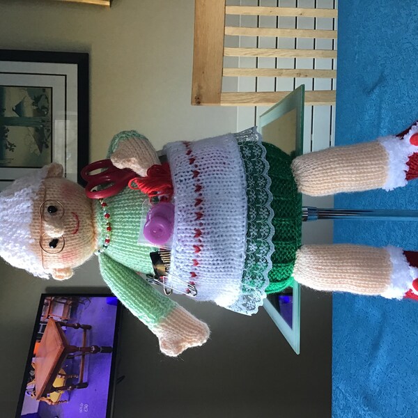 Knitting Pattern. PDF Digital Download. Crafty Nana Shelf Sitter Tidy ...