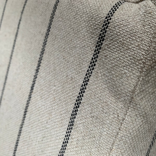 Pure Thick Patterned Linen Fabric. Vintage Upholstery Fabric. Floral ...