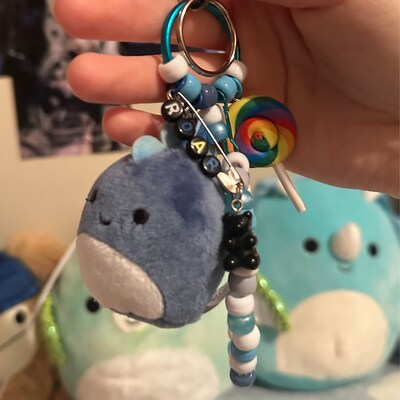 Alien Space Squish Plush Kandi Keychain or Necklace - Etsy