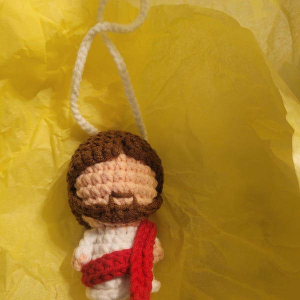 Crochet Mini Jesus Keychain/hanging, Birthday Gift - Etsy