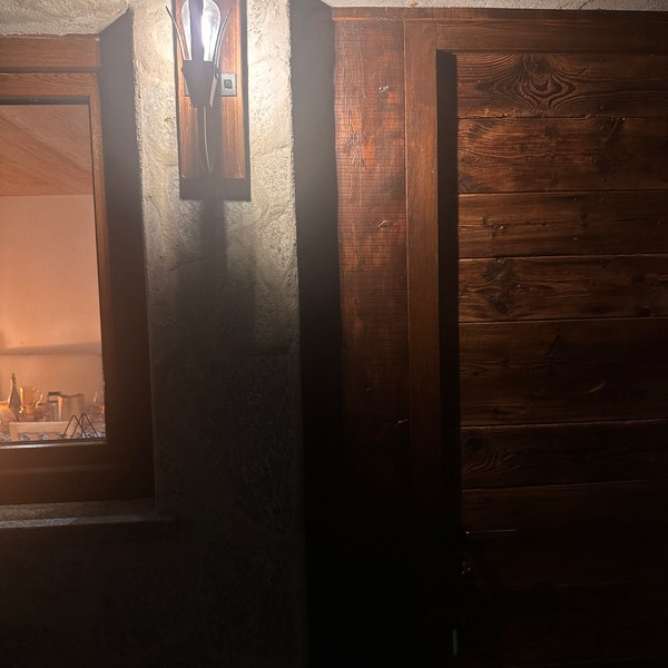 Medieval Wall Sconce,wall Mounted Torch Light,wrought Iron Lamp - Etsy