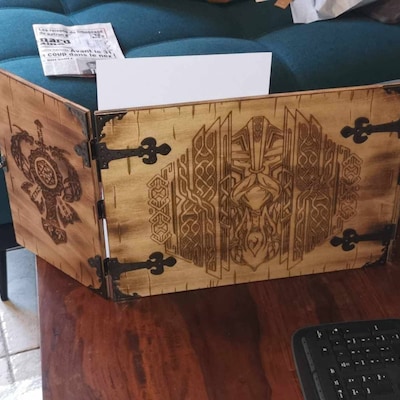 DM Screen Magnetic, Dungeon Master Screen Wood, Dnd Dm Screen, Dungeon ...