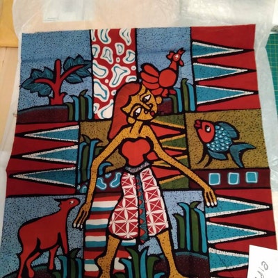 Indonesian Batik Panel Three Women Yellow and Red Bali Art - Etsy