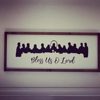 Última Cena Granja Letrero de Madera 31x13 Arte Rústico Moderno de la ...