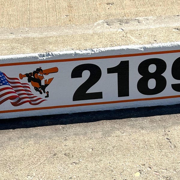 Curb-n-sign® Horizontal Fancy Address Numbers for Outside, Custom ...