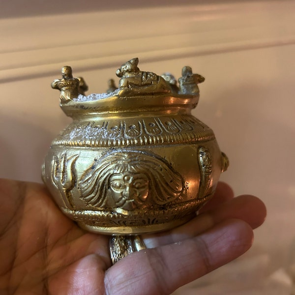 Kuber Maharaj Idol, Brass Kuber Statue. 12.cm Kuber Statue, Sitting ...