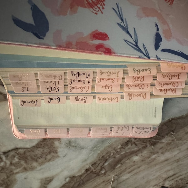 Melted - Rose Gold Foil Bible Tabs - Bible Journaling - Bible ...
