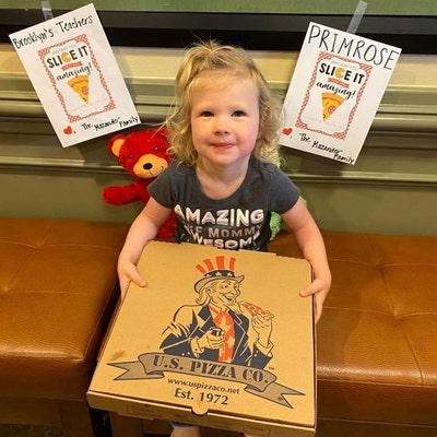 Teacher Thank You Card Printable Pizza Gift Card Holder Teacher ...