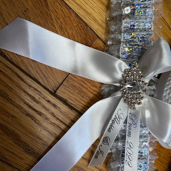Silver Prom Garter, Prom Garters, Custom Color Prom Garter, Garters - Etsy