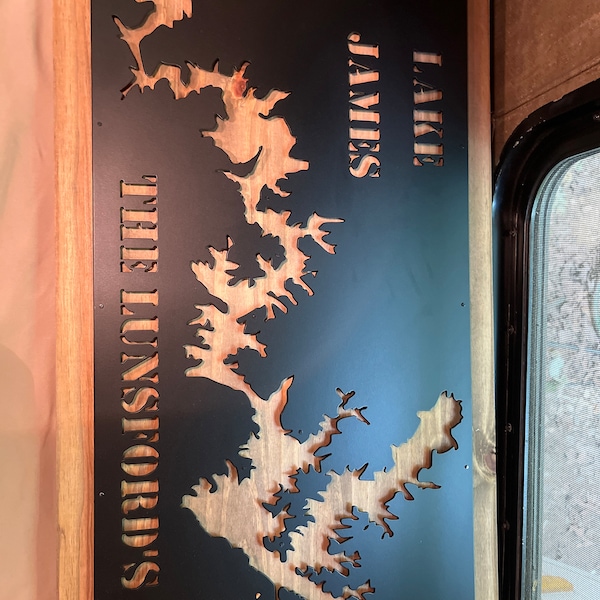Lake James Sign - Lake Sign - Lake James NC Sign - Metal Lake Sign ...
