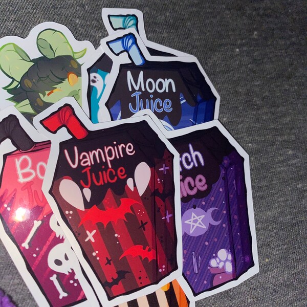 Spooky Juice Stickers - Etsy