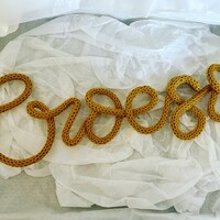 Knitted Wire Words Story Time, Knitted Letters, Knitted Words, Woolly ...