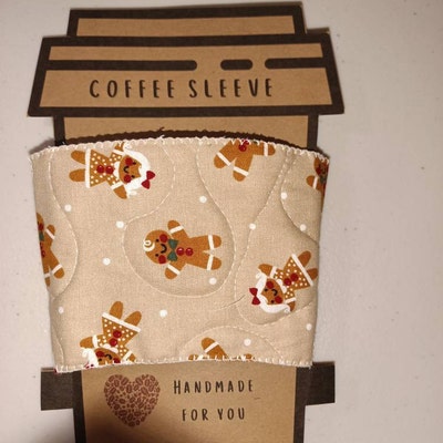 Coffee Cup Cozy Printable Cup Insert, Cozy Display Card, Cup Sleeve ...