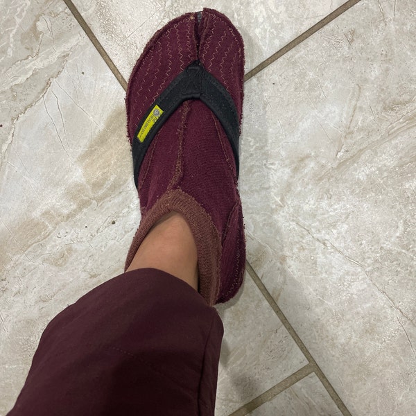 Split Toe House Slippers / Cozy Tabi Socks / Ankle / Wool / Made-to ...