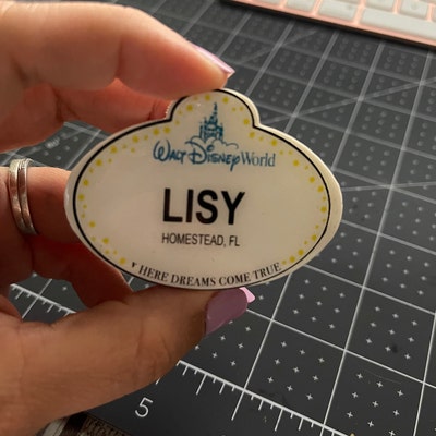 Disneyworld Cast Member Name Tag SVG Disneyworld Employee Tag Cut File ...