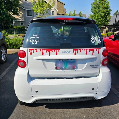 Goth Decal Goth Car Accessories Car Accessories Drip Slime Decal Car ...