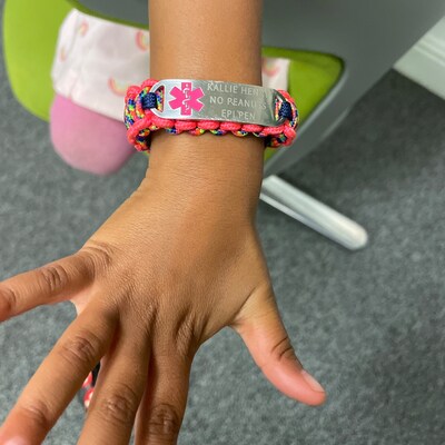 Personalized Engraved Stainless Steel Blue Medical ID Tags Perfect for ...