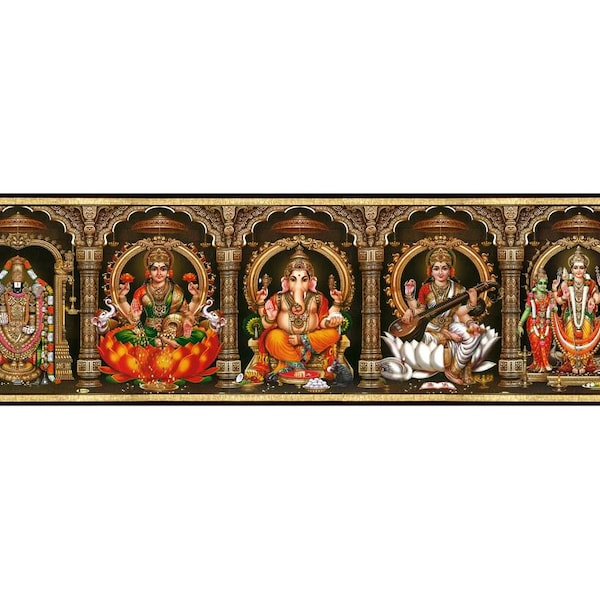 Hindu God Photo Frame: Religious Wall Art for Home Delivered Duty Paid ...