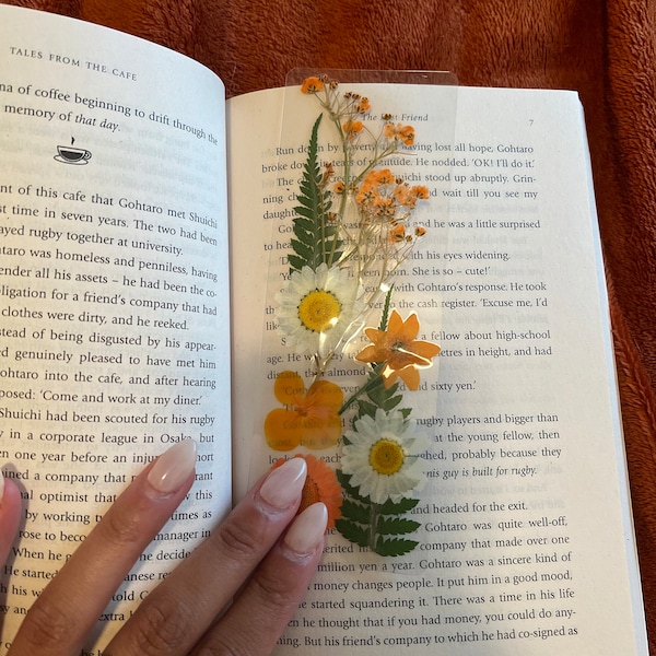 Pressed Floral Bookmarks | Real Dried Flowers | Gift for Readers | Book ...