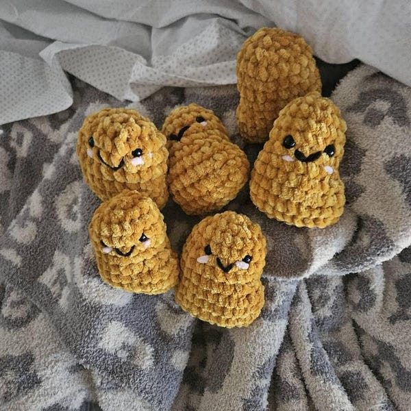 Chicken Nugget Crochet Pattern | Digital PDF Pattern - Etsy
