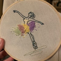 Ballerina Embroidery Pattern ~ Dancer Dance Mom Ballet ~ Modern Hand ...