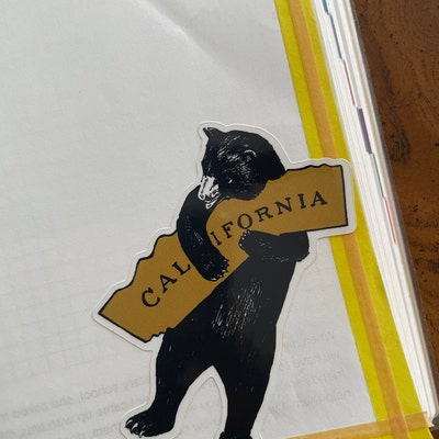 California Vinyl Sticker I Love California Bear Golden State - Etsy