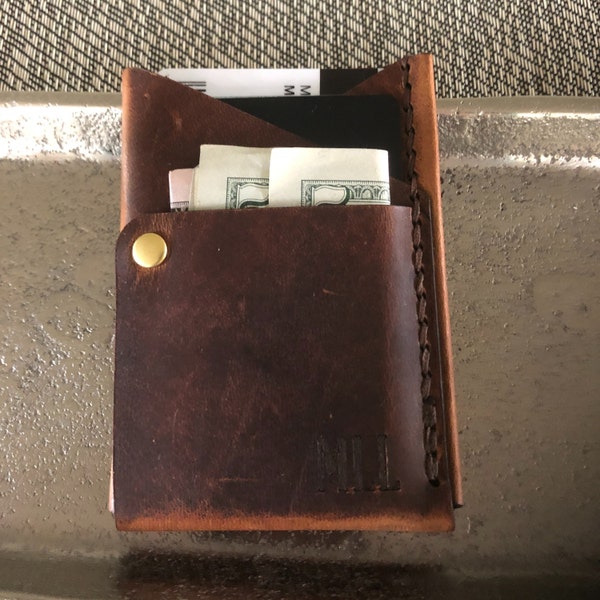 Big Spender Minimalist Leather Wallet, Simple Front Pocket Wallet, Slim ...