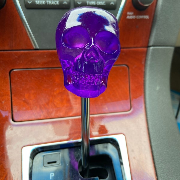 Clear Purple Skull Gear Shifter Shift Knob Handle DIY - Etsy