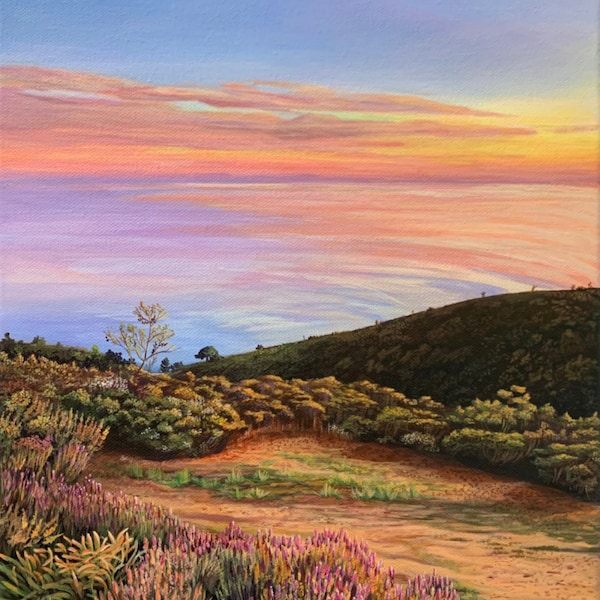 Original Custom Small Acrylic Landscape Painting on Canvas and Giclée ...