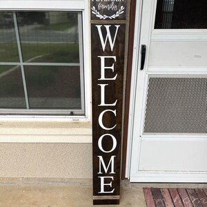 Front Porch Welcome Sign 5 Foot Welcome Sign 4 Foot - Etsy