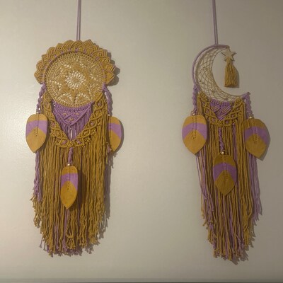 Green Leaf Macrame Tree of Life, Tree of Life Macrame Wall Hanging With ...