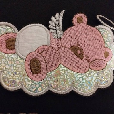Angel Bear Embroidery Design Baby Embroidery Design Machine Cute ...