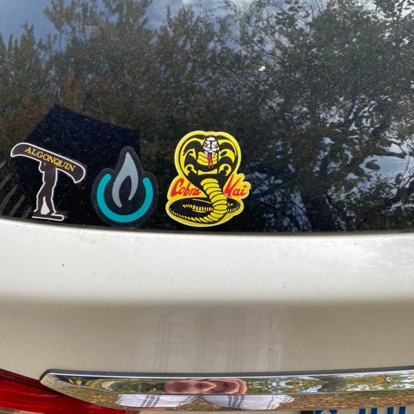 COBRA KAI 4X3.75 IN Full Color Die-cut Vinyl Decal Sticker Weather ...